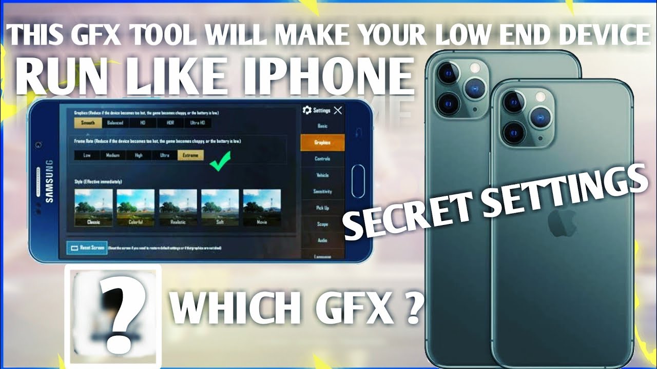SECRET GFX SETTING FOR LOW END DEVICE | PUBG GFX | Best gfx tool ...