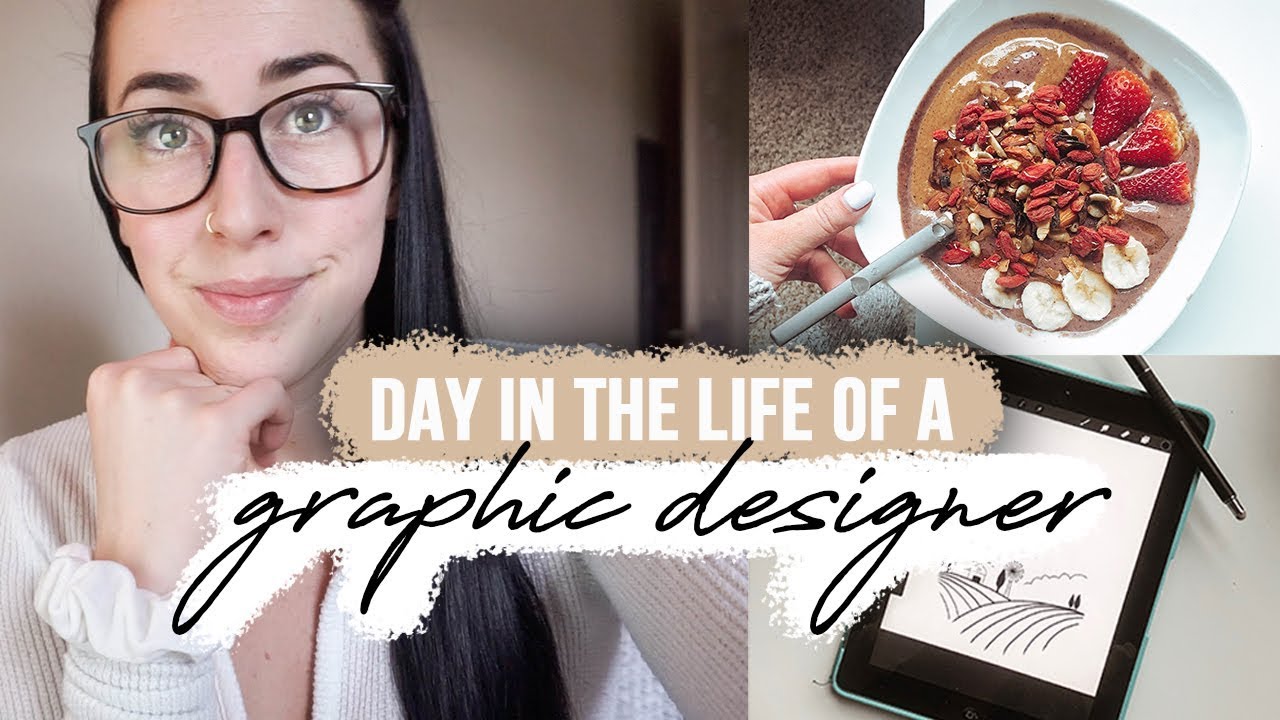 DAY IN THE LIFE OF A GRAPHIC DESIGNER | Work From Home Job - YouTube