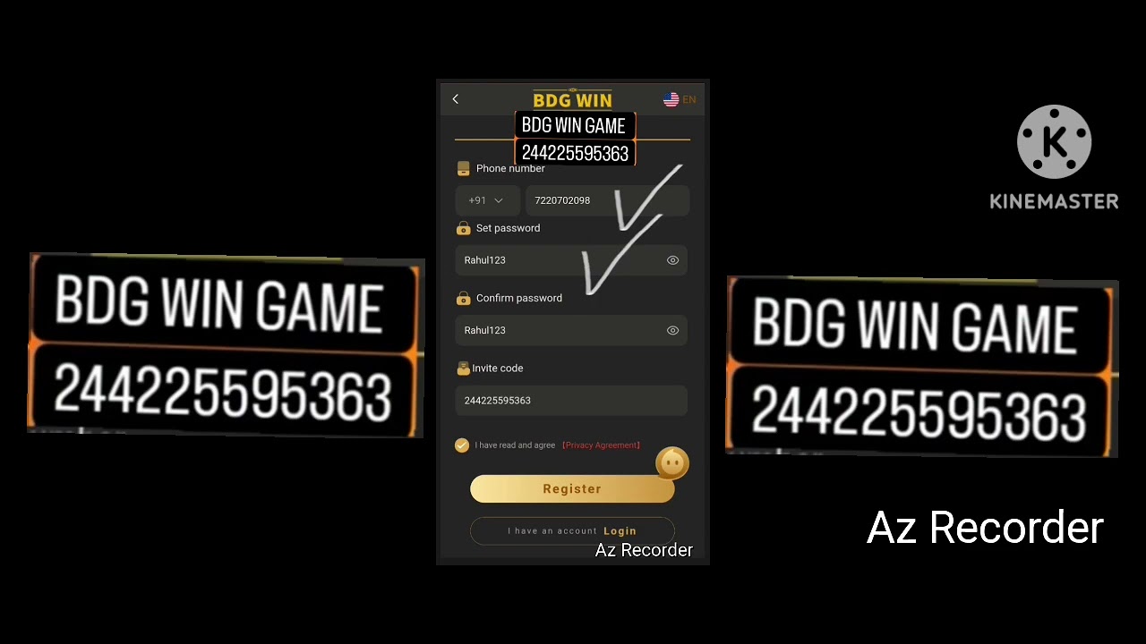 BDG WIN invite code💸 BDG WIN game ko kasa ragistar karta h🤑#new#viralvideo#trinding#bdgwin 🔥💯💸 ...