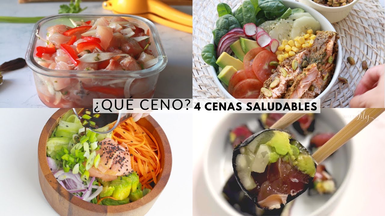 ¿QUÉ CENO? 4 CENAS saludables y fáciles con PESCADO - YouTube