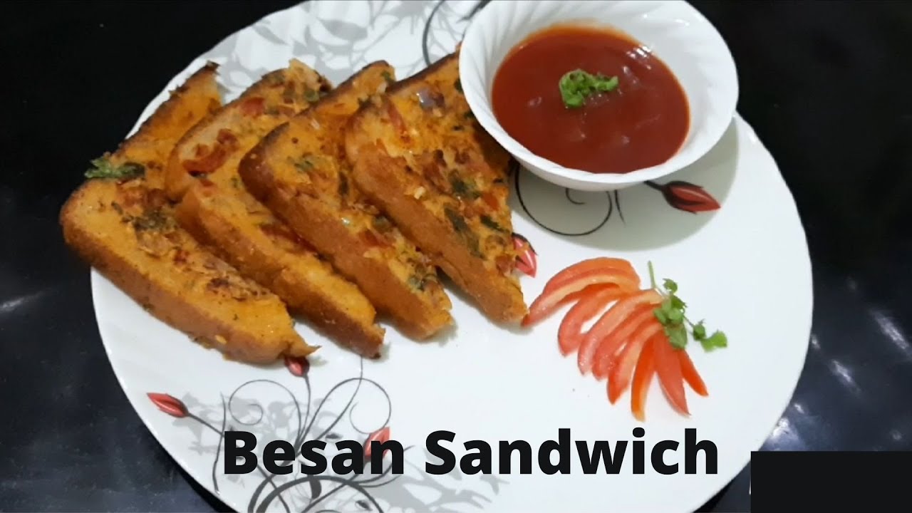 How to Make Besan Bread Sandwich in 5 Minutes | बेसन टोस्ट | Besan ...