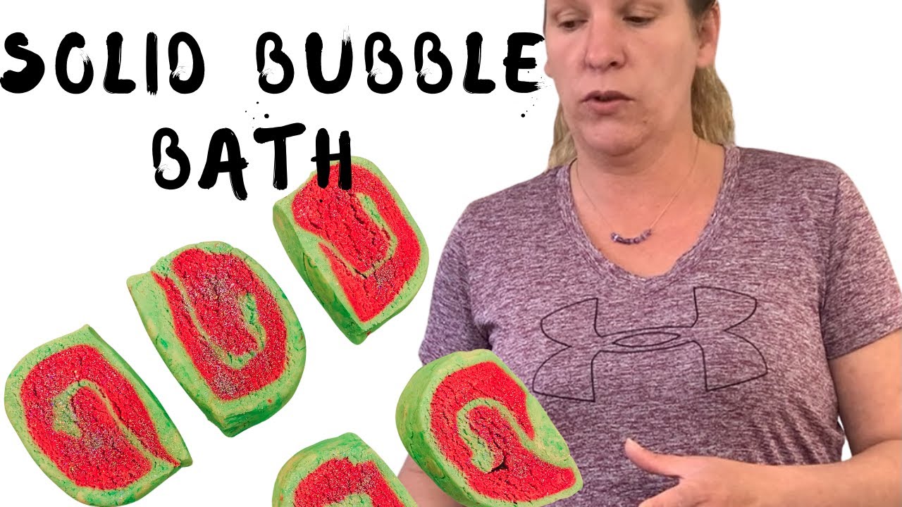 Solid Bubble Bath With Recipe - YouTube