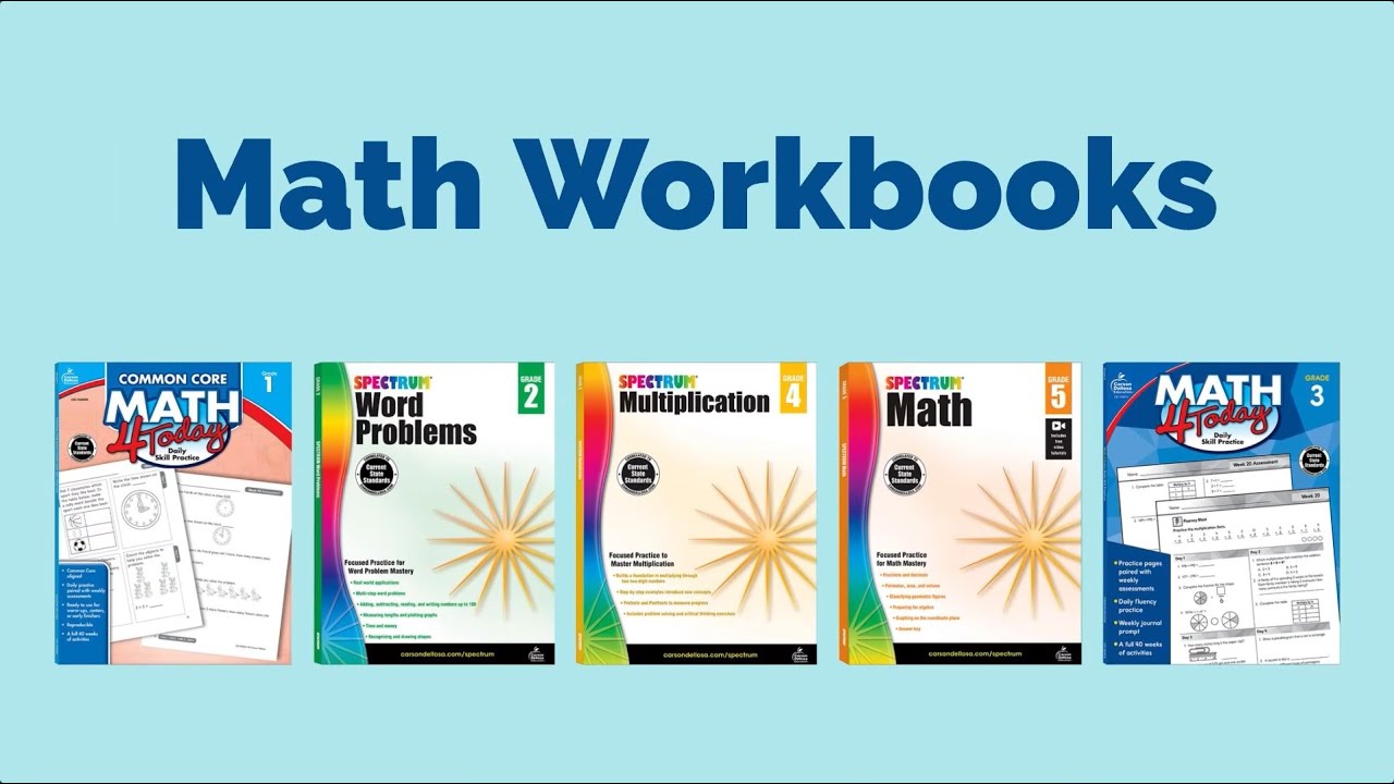 Math Workbooks for Every Grade Level - YouTube