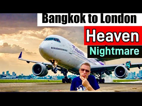 ( Bangkok to London )now with Thai Airways TG 916🇹🇭 🙏🏻REVIEW. plus the ...