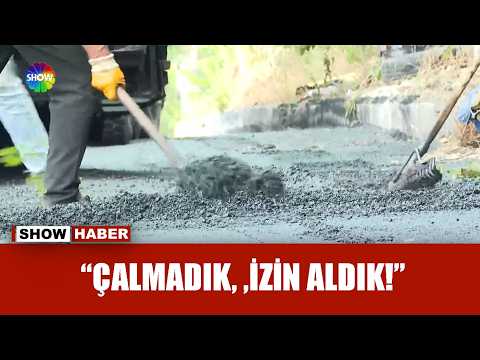 Yoldaki asfalta göz diktiler!