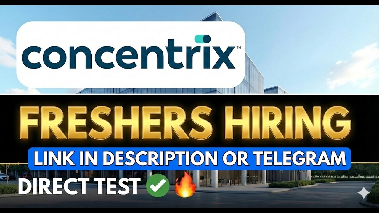 Concentrix Direct Hiring 2026 🚀 | Direct AMCAT Test Link | Any Graduate ...