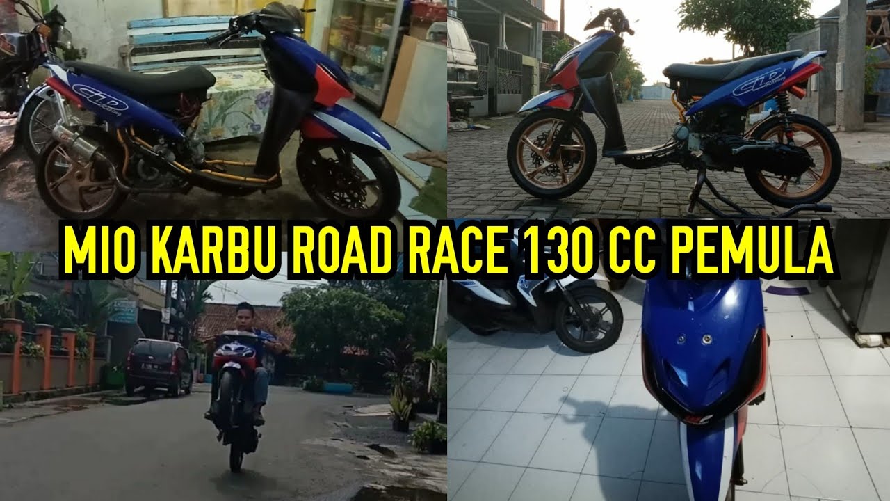 TEST MIO KARBU ROAD RACE 130 CC PEMULA - YouTube