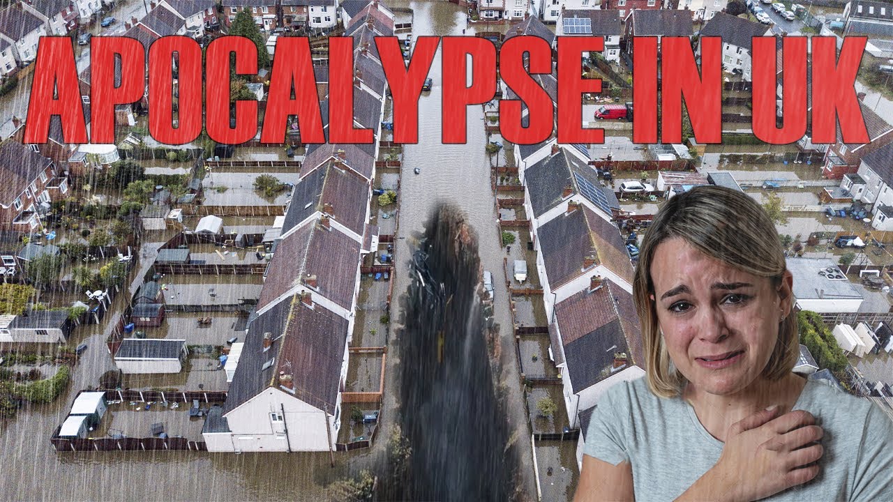 Catastrophe in Great Britain | The water flooded the cities - YouTube