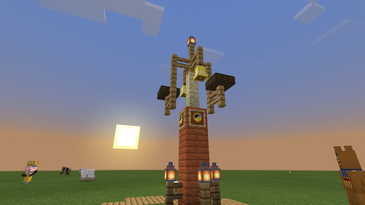 Chiming Mini Clock Tower (Tutorial Minecraft) | CedricMC - YouTube