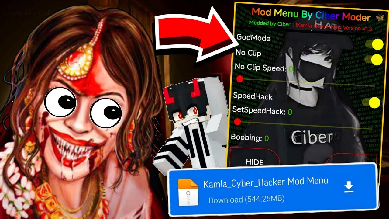 Kamla Horror Game Ciber Mod Menu - All Features Unlocked! - YouTube