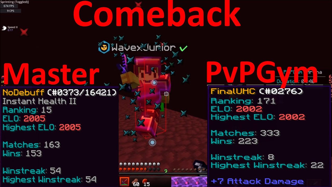 [Comeback] Master FinalUHC & Master NoDebuff [PvpGym] | ImMischa - YouTube