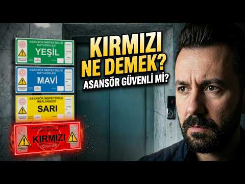 Gerçek Asansörde Gösteriyorum: Asansör Muayene Etiketi Renkleri Ne Demek? (Yeşil–Mavi–Sarı–Kırmızı)