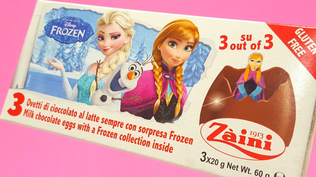 Surprise Eggs Play Doh Zaini Chocolate Eggs Unboxing Disney Frozen ...