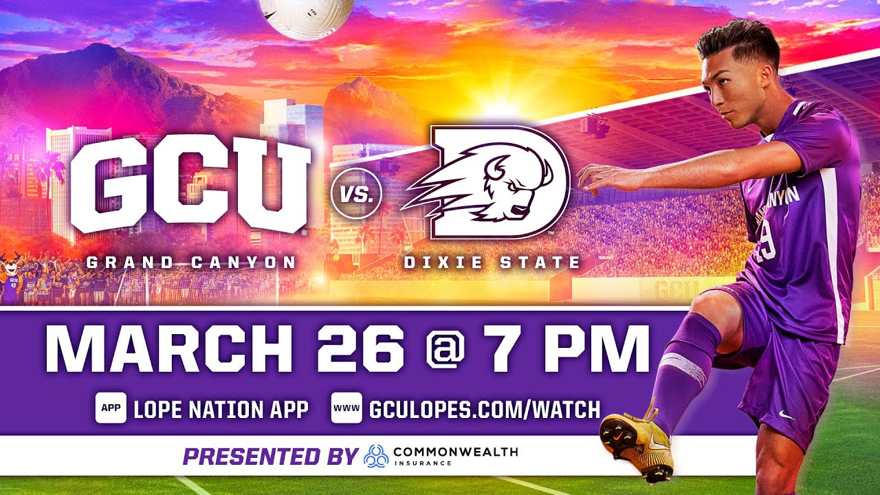 GCU Men's Soccer vs Dixie State | March 26, 2021 - YouTube
