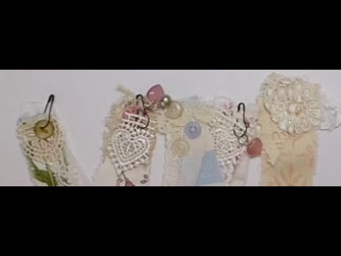 Junk Journal Dangles-How to make Journal Dangles using Fabric ...