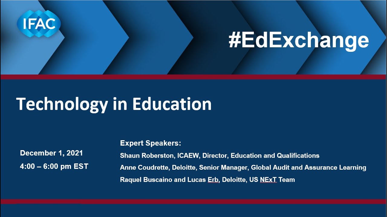 IFAC EdExchange: Building Data Analytics into Assessments - YouTube