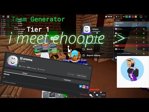 i meet e@Hoopie in roblox bedwars :) - YouTube