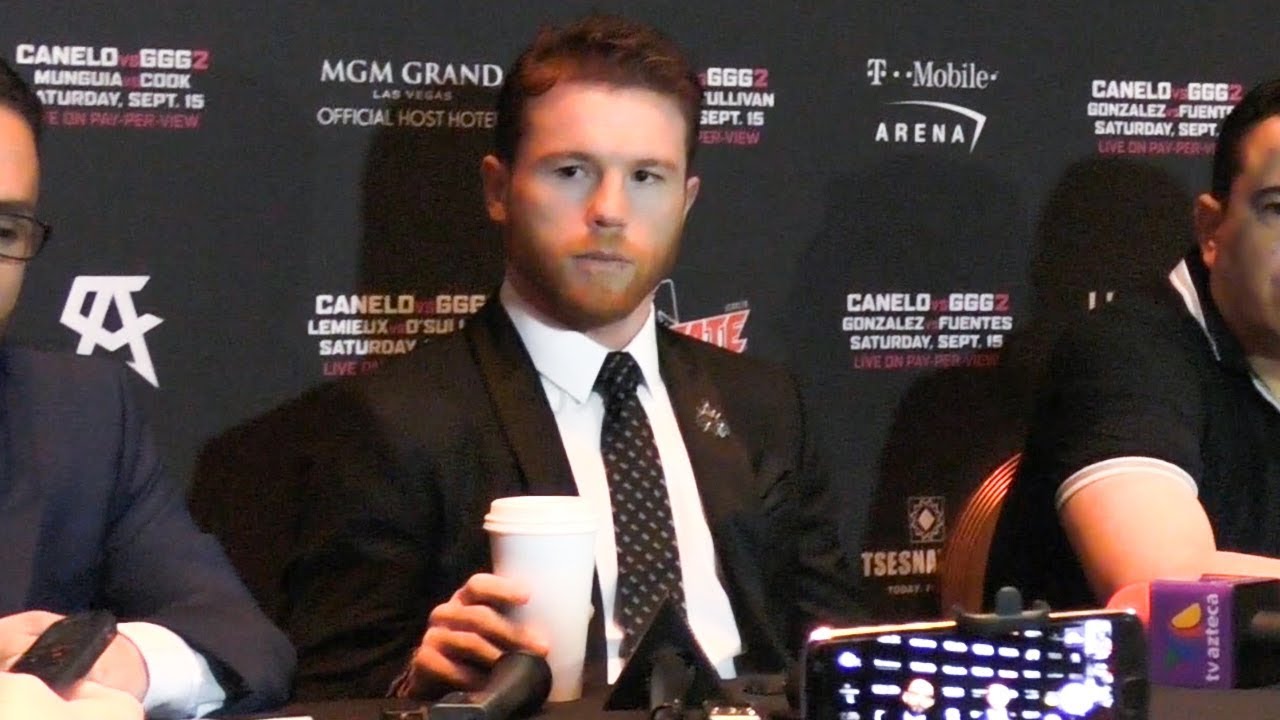 Canelo FULL FINAL PRESS CONFERENCE vs GGG 2 - YouTube
