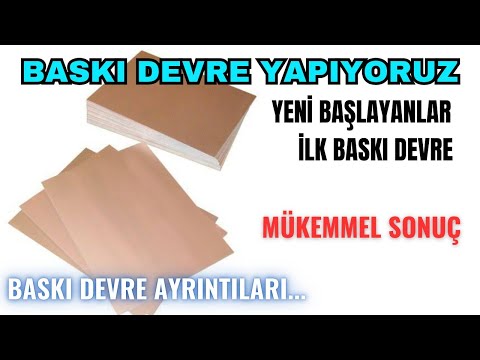BASKI DEVRE NASIL YAPILIR / NELERE DİKKAT ETMEK GEREKİR / BAKIR PLAKET #diy #pcb #circuit
