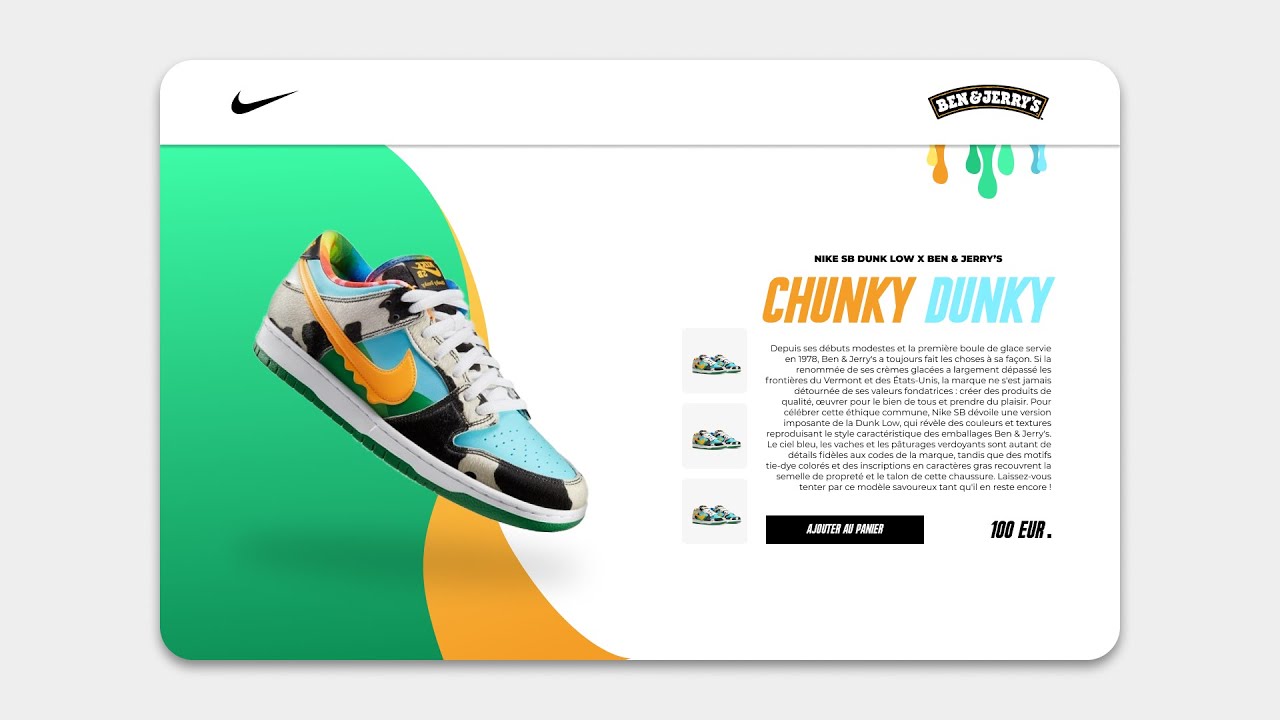 UX/UI DESIGN | NIKE CHUNKY DUNKY WEBDESIGN - YouTube
