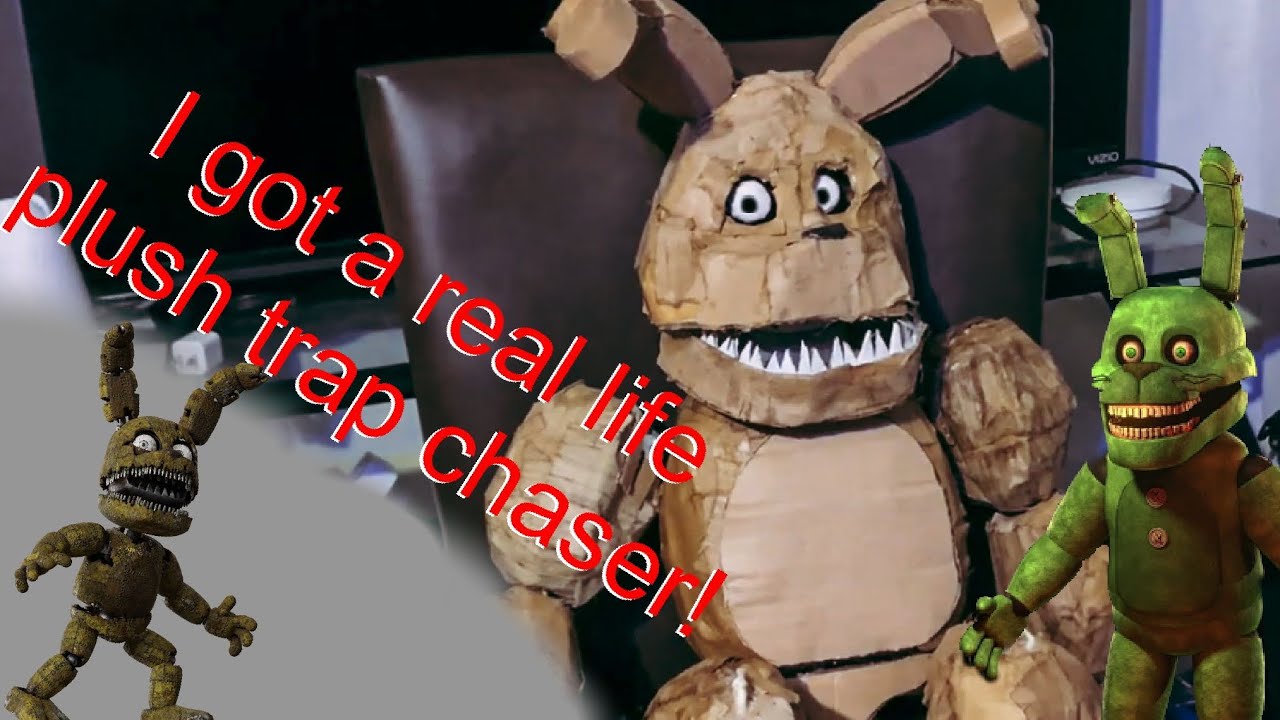 I made a Real life plush trap chaser FNAF - YouTube