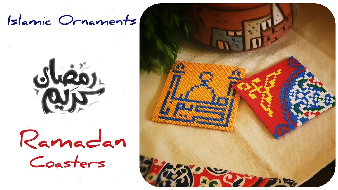 Ramadan Islamic Coasters with fuse beads - YouTube