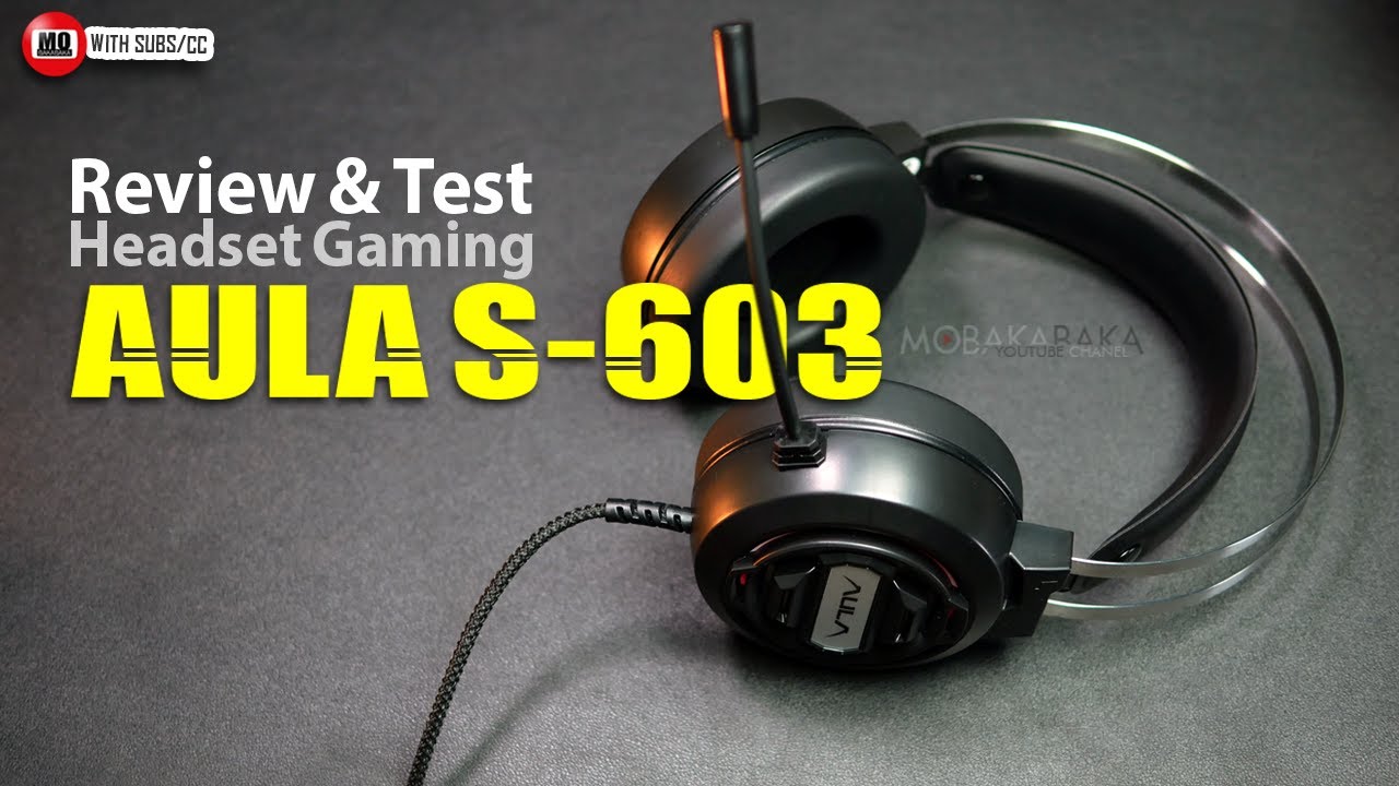 HEADSET GAMING AULA S-603 REVIEW INDONESIA | Headset Gaming Bagus tapi ...