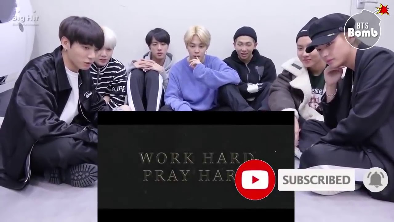 BoyBand BTS (Reaction) Lihat Work Hard pray hard - Atta Halilintar ...