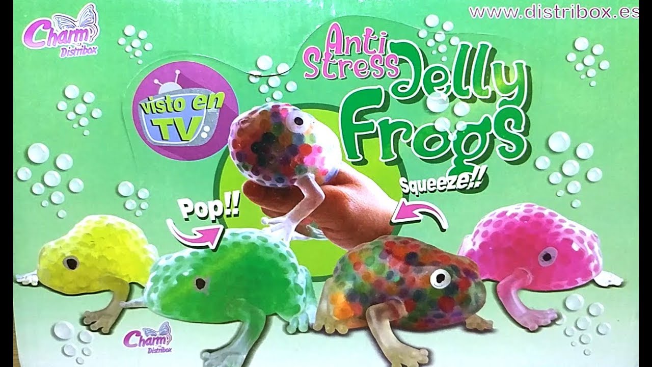 Jelly Frogs Antiestrés | ranitas con perlas gelatinosas | Ranas bolitas ...