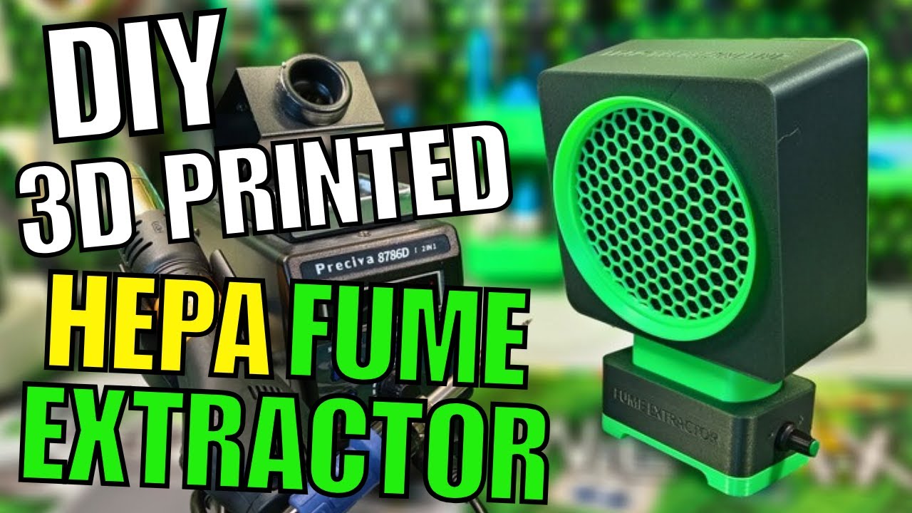 How To Make Your Own 3D Printed HEPA Fume Extractor - EASY! Soldering ...