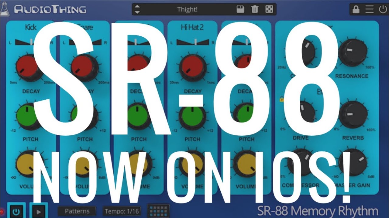 AudioThing SR-88 Memory Rhythm Drum Machine // Now on iOS ...