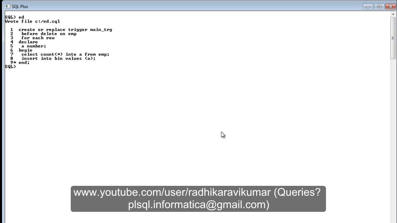 PL/SQL: Mutating Triggers Part-1 - YouTube