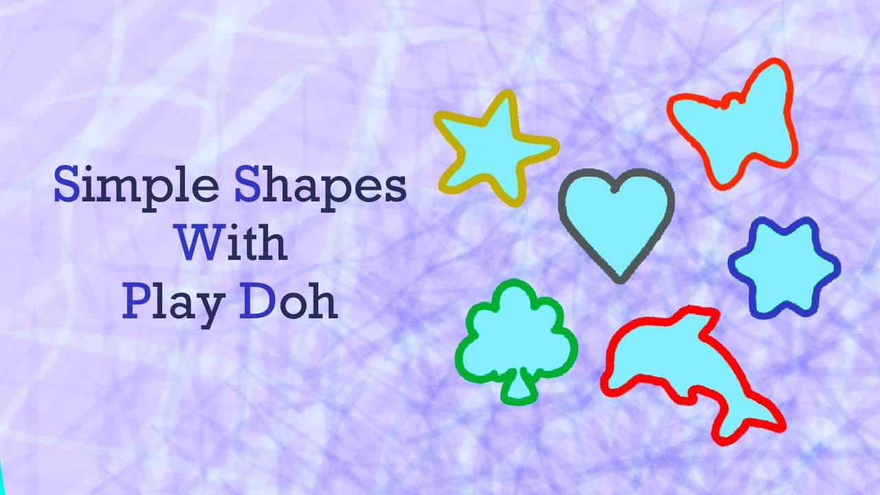 Simple shapes with One Play-Doh Color - YouTube