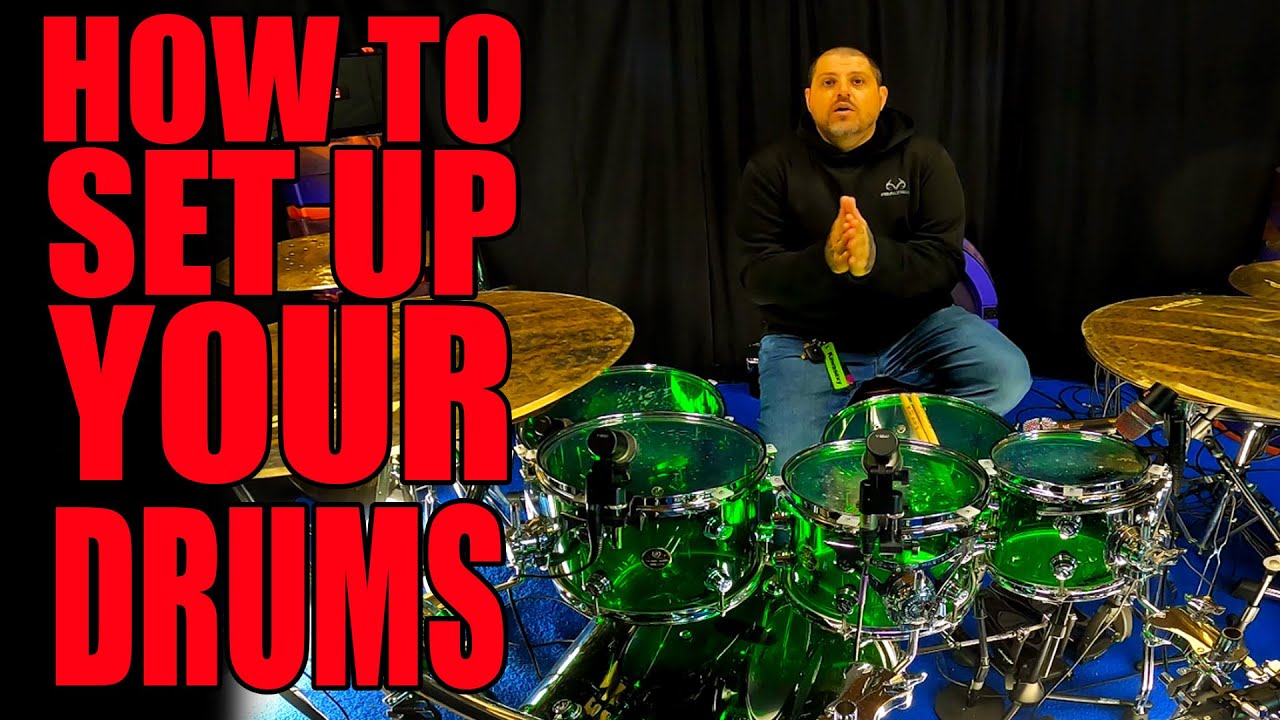 HOW TO SETUP YOUR DRUMS!!! #drums #drum #drumcover #drummer #drumming # ...