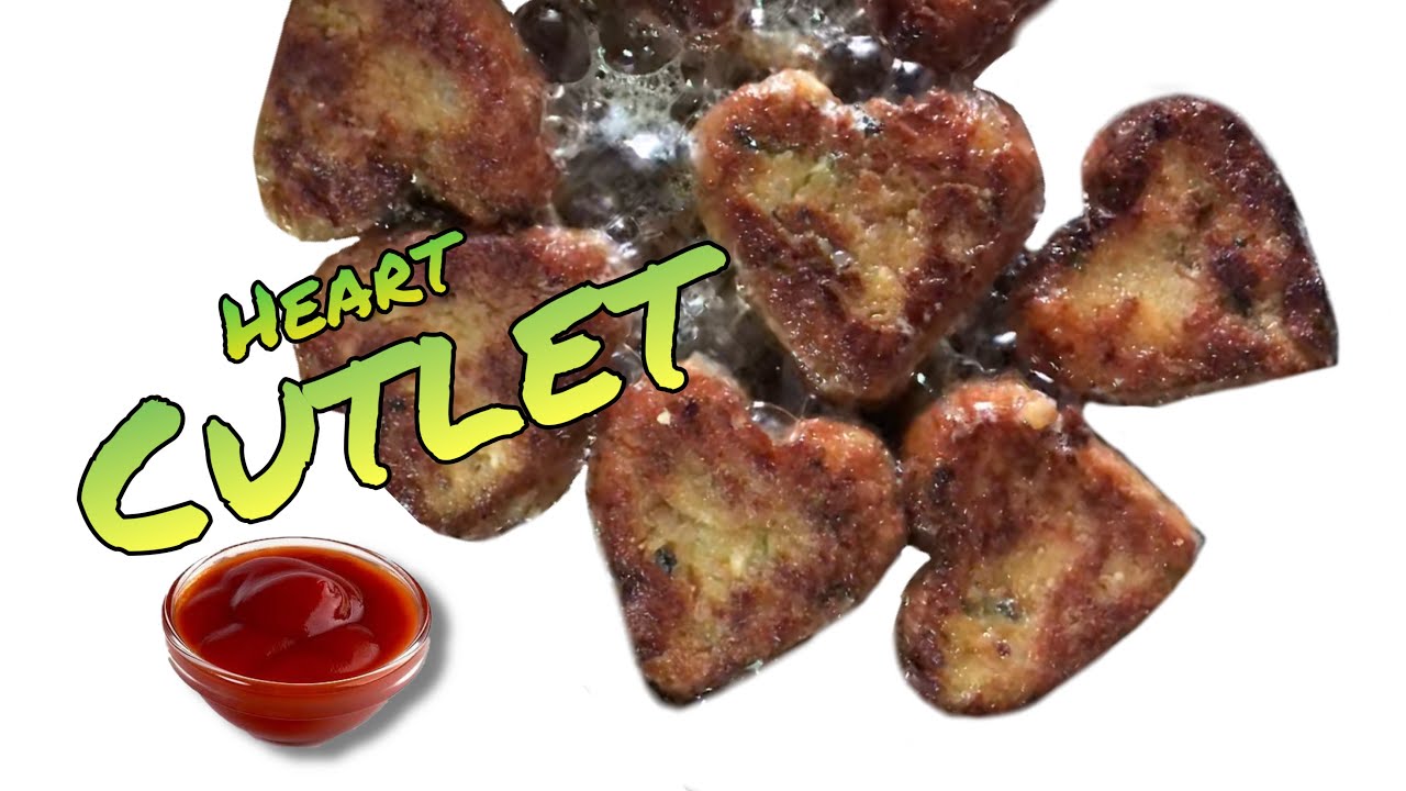 Chicken Cutlet | How to Make Cutlet Easly | Iftar Cutlet | Heart shape ...