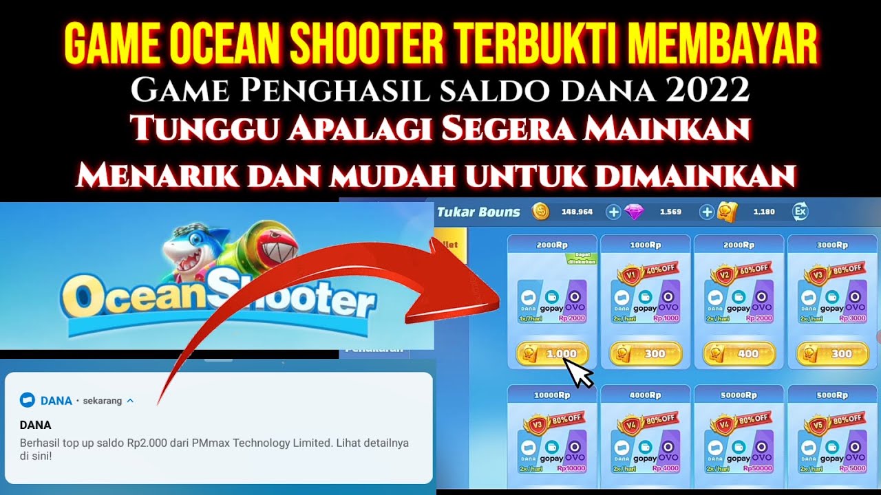 Game Ocean Shooter Terbukti Membayar | Game Penghasil Saldo dana 2022 ...