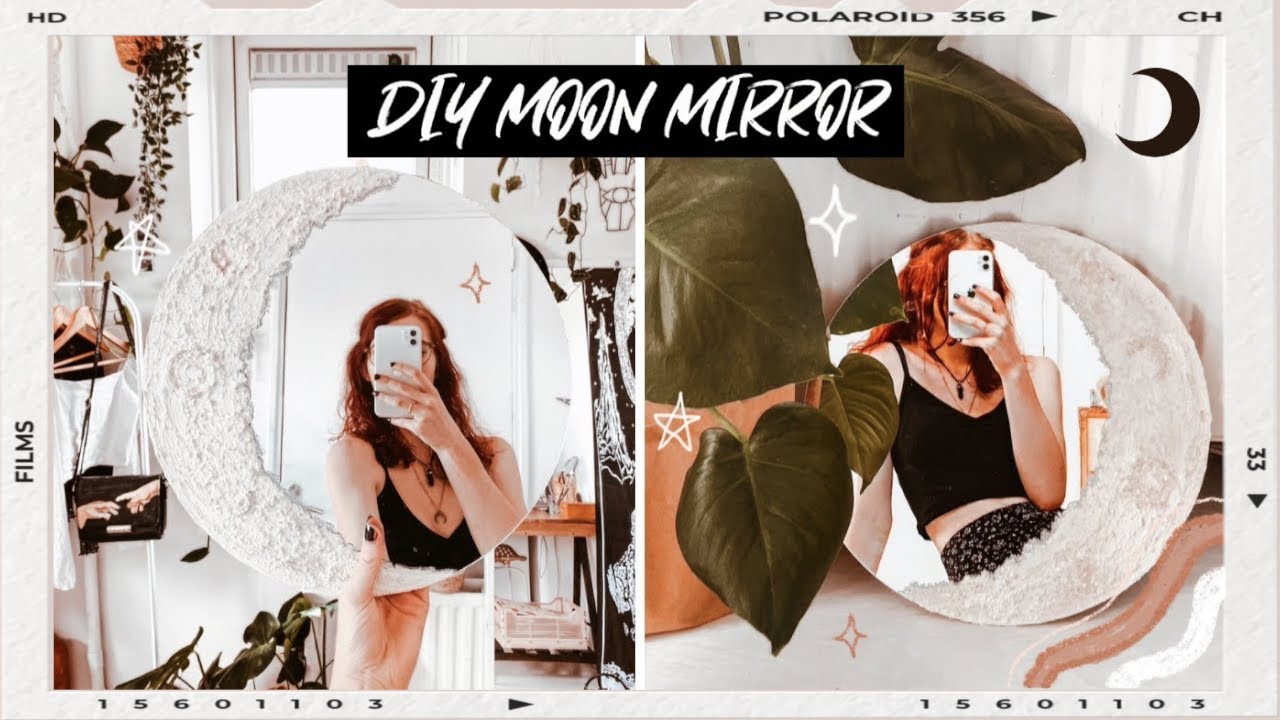 DIY Moon Phase Mirror ☾ Spiritual DIY'S #6 - YouTube