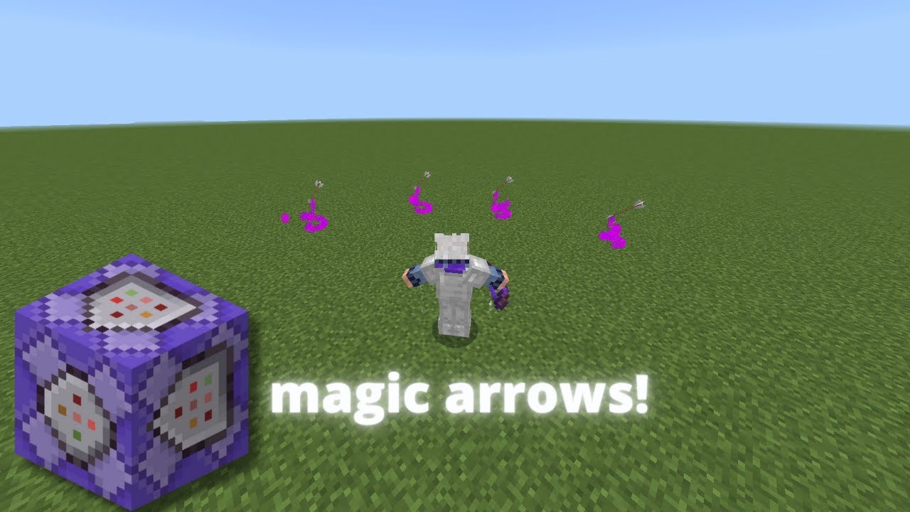 Magic Arrows in minecraft bedrock! (No mods + download) - YouTube