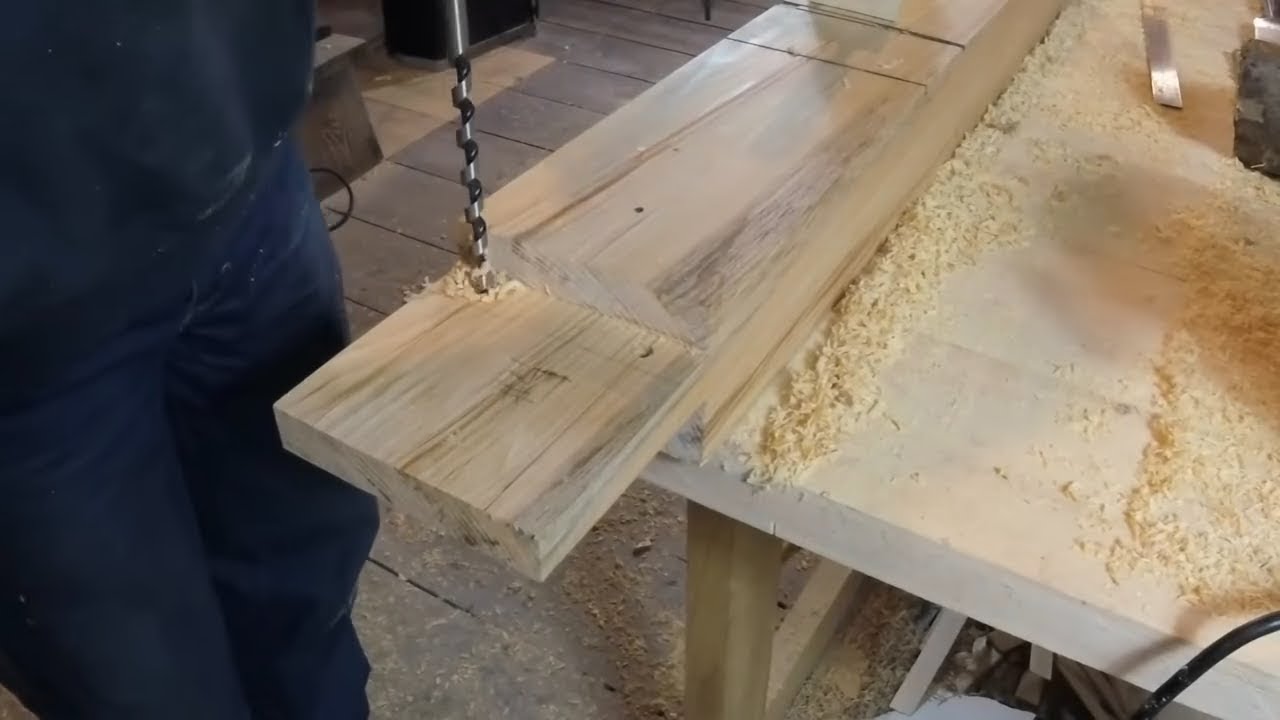 The Timber Framed Planer Stand Start to Finish In Time Lapse - YouTube