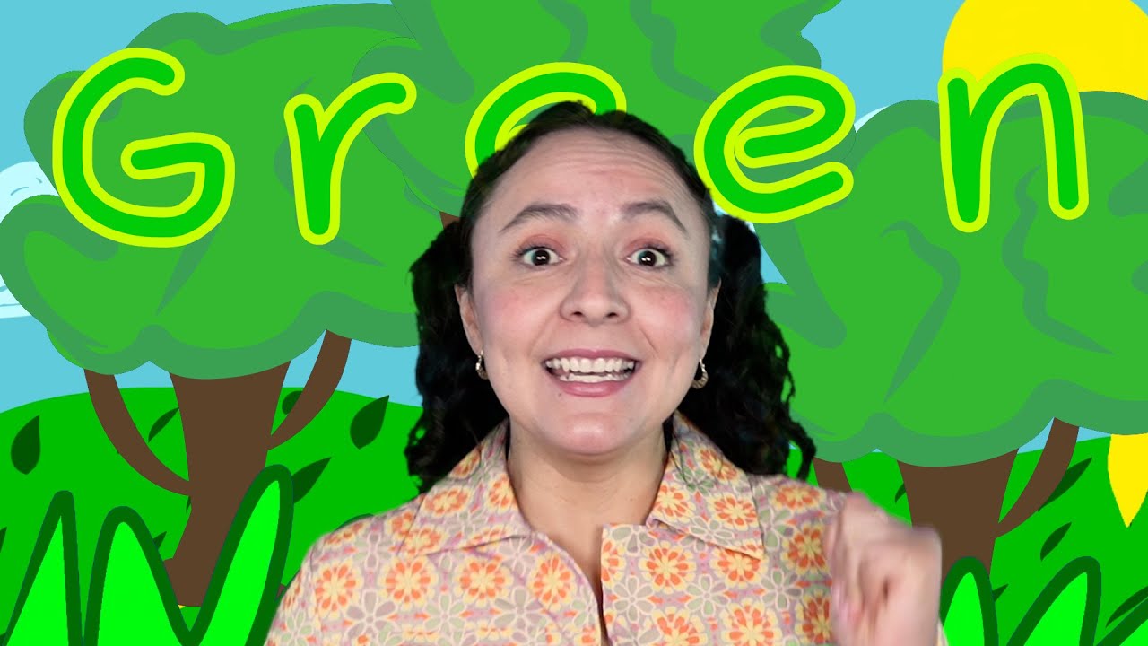 Color GREEN | Fun Learning with Miss Gabi | GREEN Song - YouTube