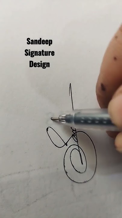#Sandeep Signature. s letter name design - YouTube