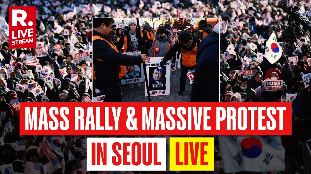 Mass Rally & Protest in Seoul as Lawmakers Set to Vote on Impeaching ...