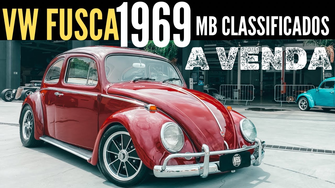 VW FUSCA 1969 VERMELHO CEREJA - MB CLASSIFICADOS - YouTube