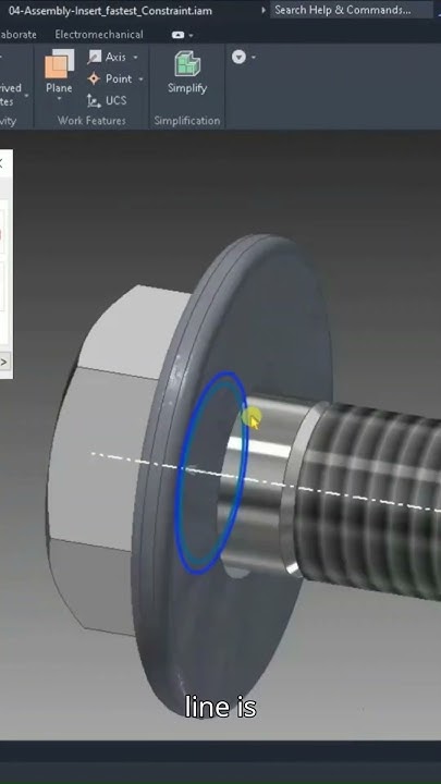 How to Use Insert Constraint in Autodesk Inventor - YouTube