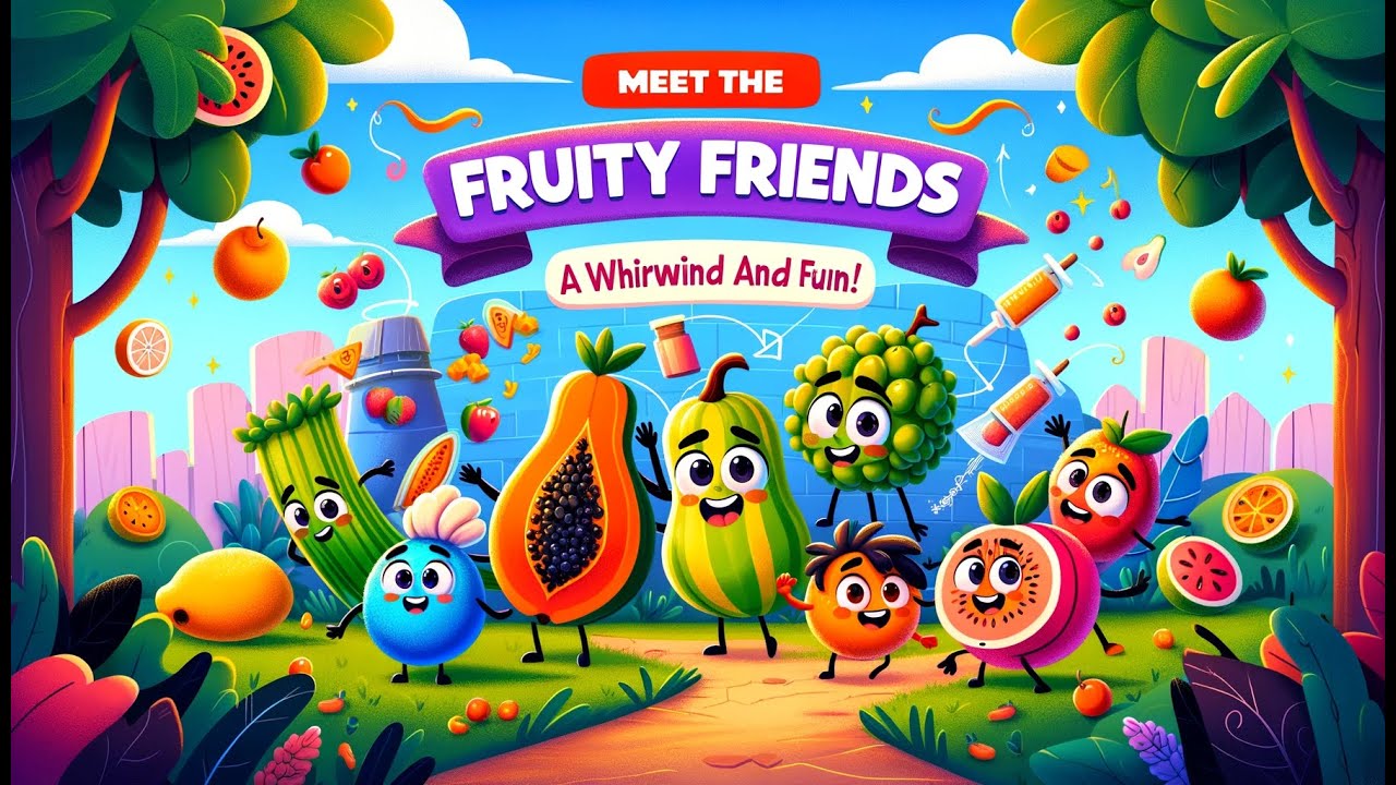Meet the Fruity Friends: A Whirlwind Adventure of Health and Fun! - YouTube