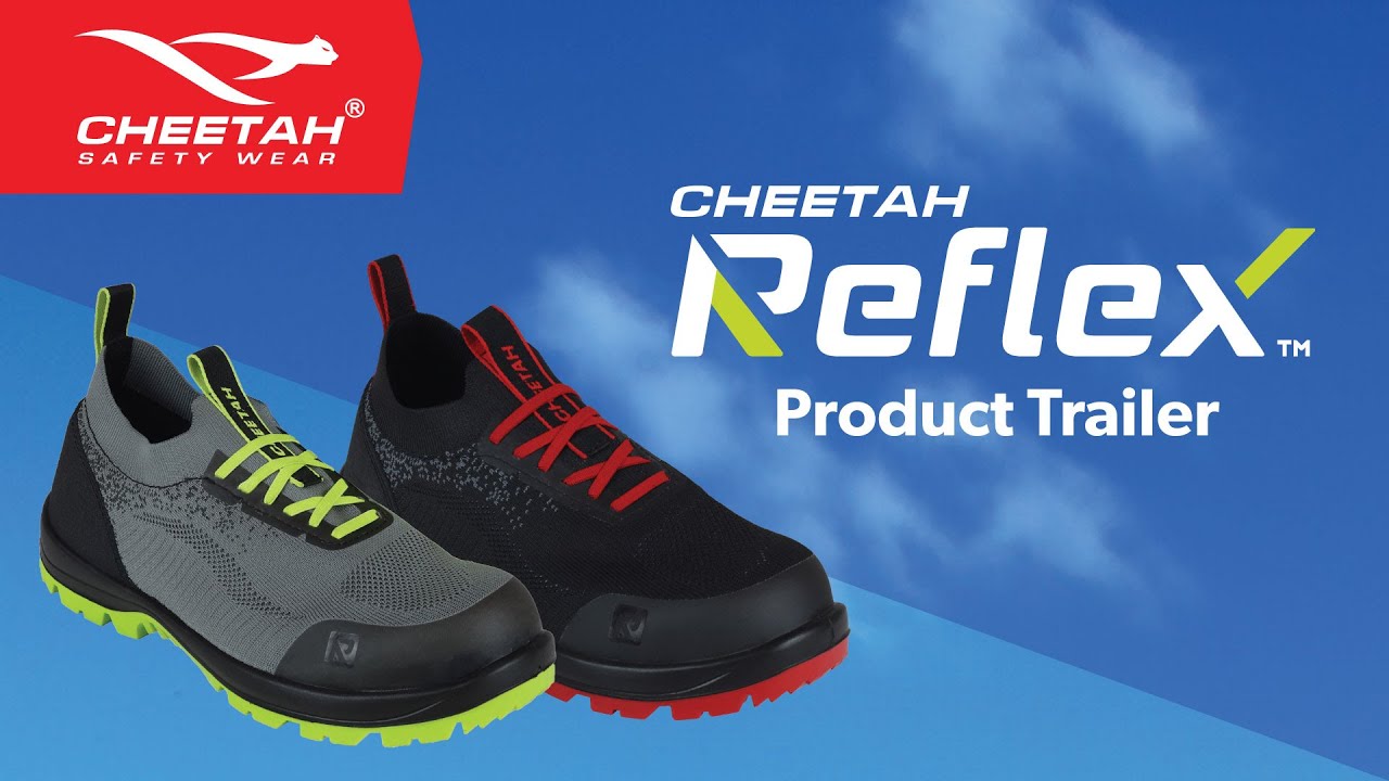 SEPATU SAFETY CHEETAH REFLEX TERBARU | METAL FREE SAFETY SHOES - YouTube