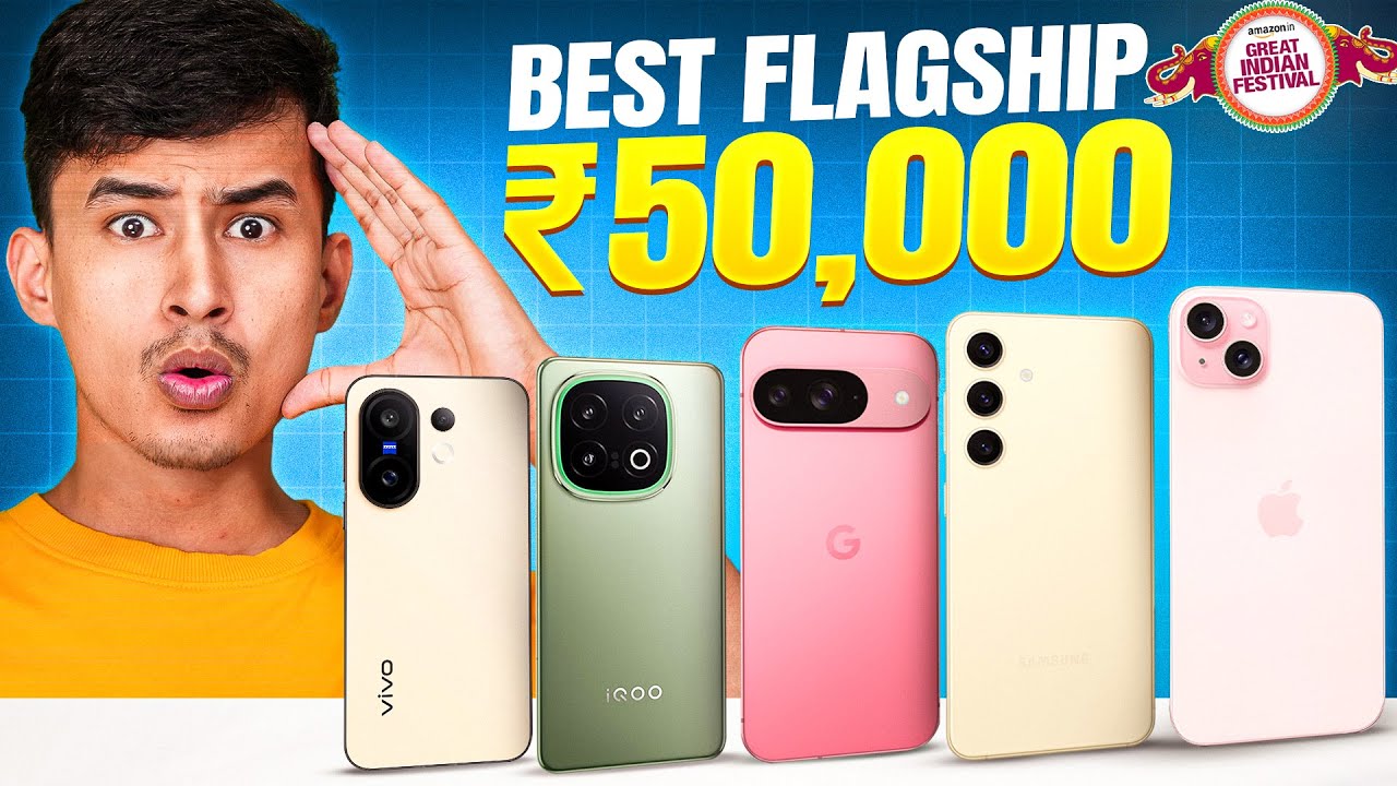 Best Flagship Phones Under ₹50,000 📱🔥 Amazon Great Indian Festival Sale ...