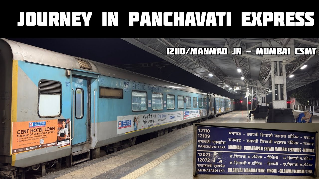 Manmad - Mumbai Panchavati SF Express (12110) Full Train Journey - YouTube