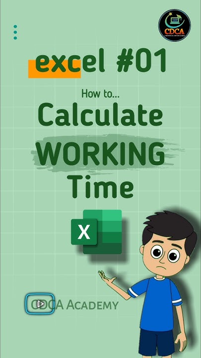 Quickly Calculate Working Hours in Excel #shorts #exceltips - YouTube