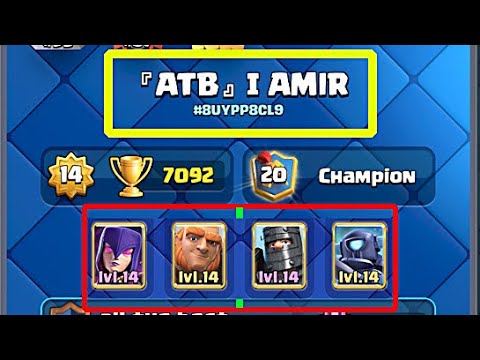 Giant rage mini pekka dark prince best deck Clash Royale AMIR - YouTube